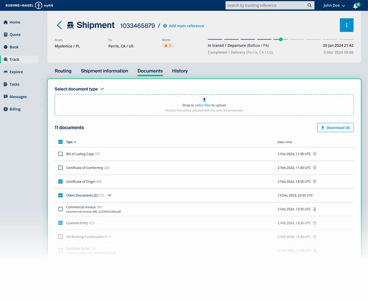 New features now available in myKN Track