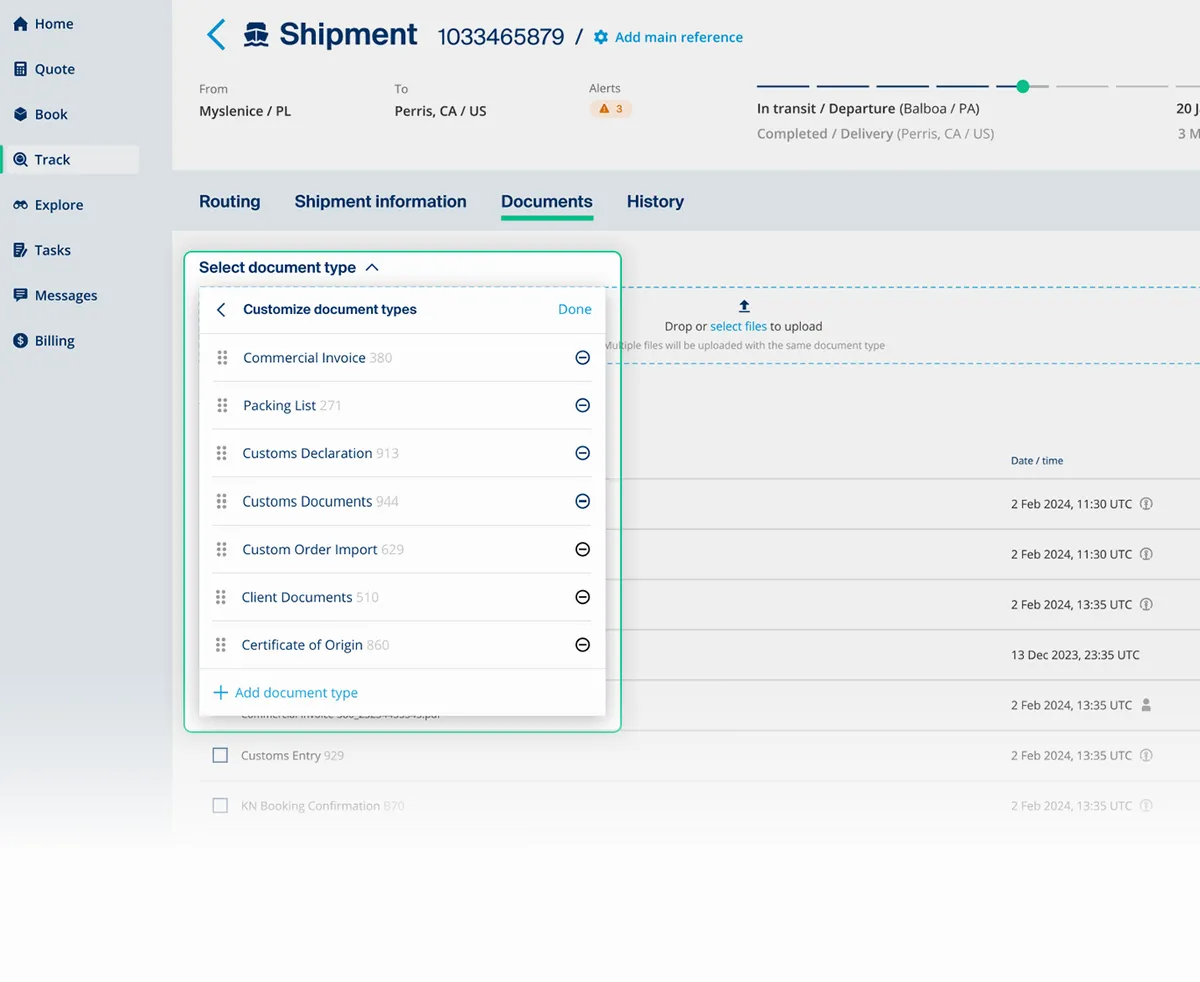 New features now available in myKN Track