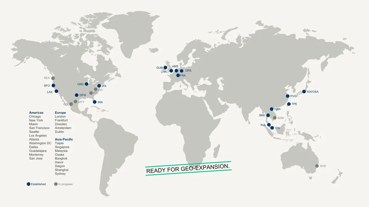 Server and Data Centre Logistics support your geo-expansion